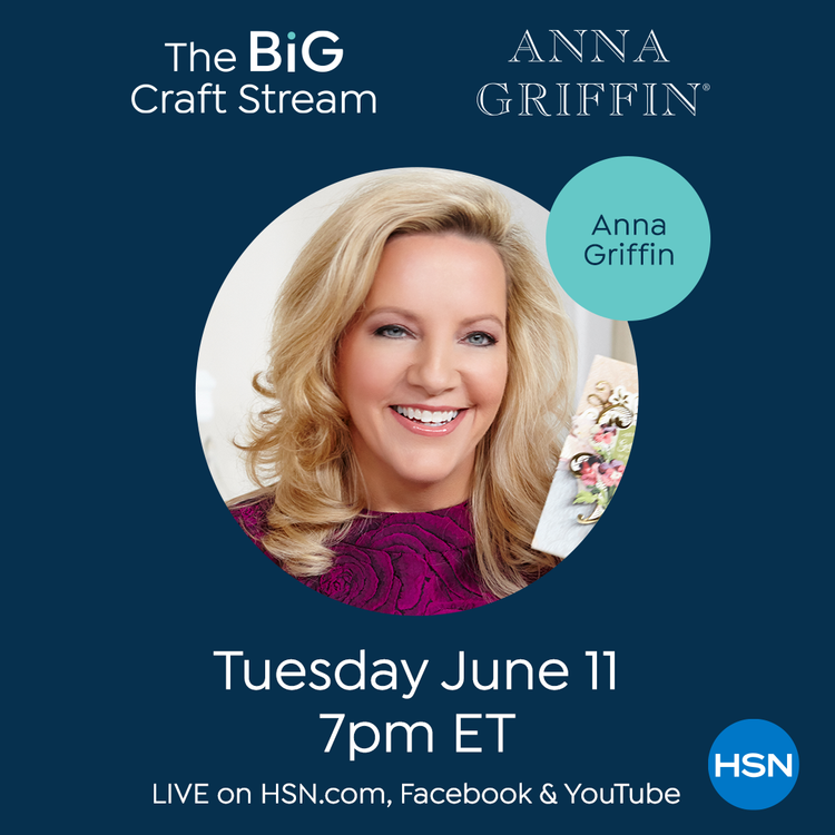 HSN's THE BIG CRAFT STREAM - Tomorrow, June 11th at 7pm! – Anna Griffin ...