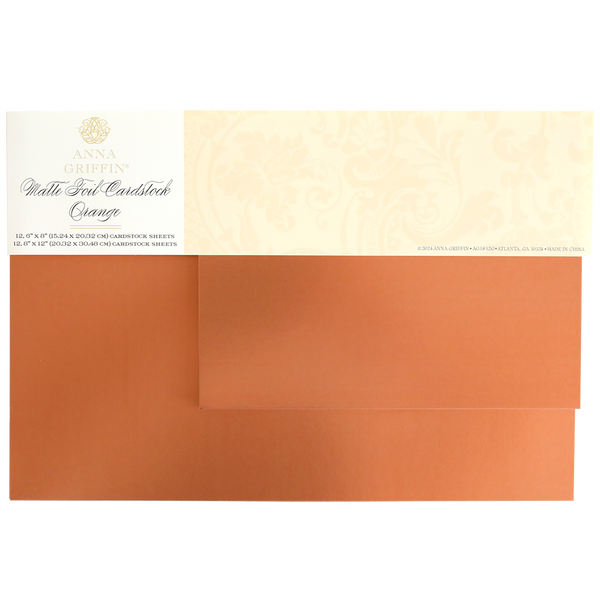 Luxury Matte Foil Cardstock Orange – Anna Griffin Inc.