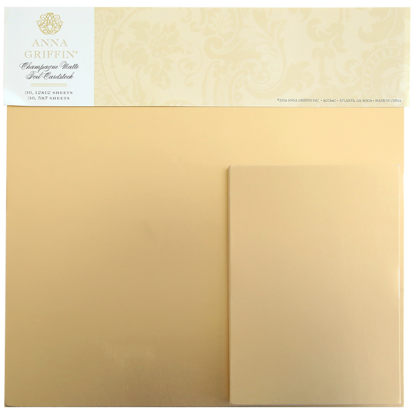 Champagne Metallic Cardstock in Matte Foil – Anna Griffin Inc.