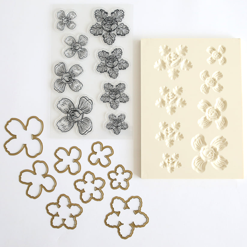 Posies Flower Mold, Stamps and Dies – Anna Griffin Inc.
