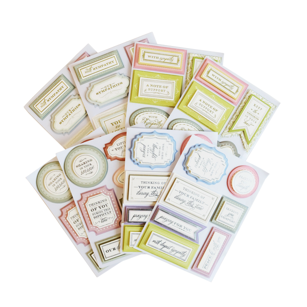 Sympathy Sentiment Stickers – Anna Griffin Inc.