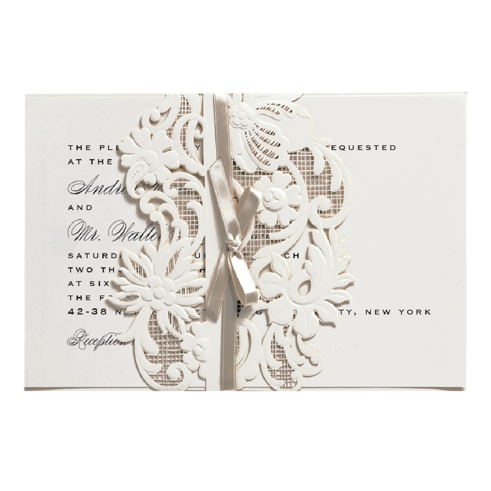 Ivory Laser Cut Lace Belly Band 10 pack – Anna Griffin Inc.