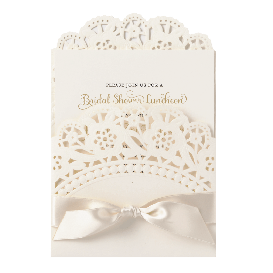 Ivory Double Scallop Lace Pocket 10 pack – Anna Griffin Inc.