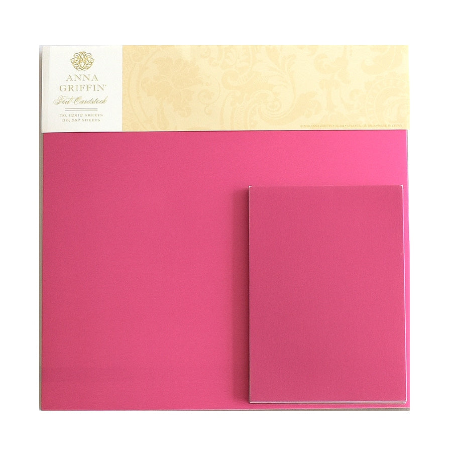 Foil Matte Cardstock - Raspberry – Anna Griffin Inc.
