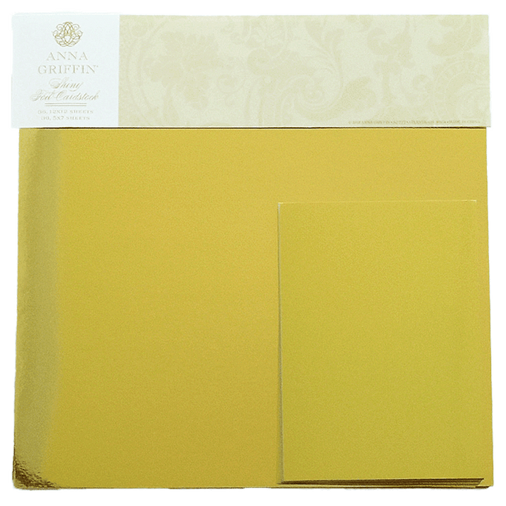 Shiny Foil Cardstock Bundle, Gold – Anna Griffin Inc.