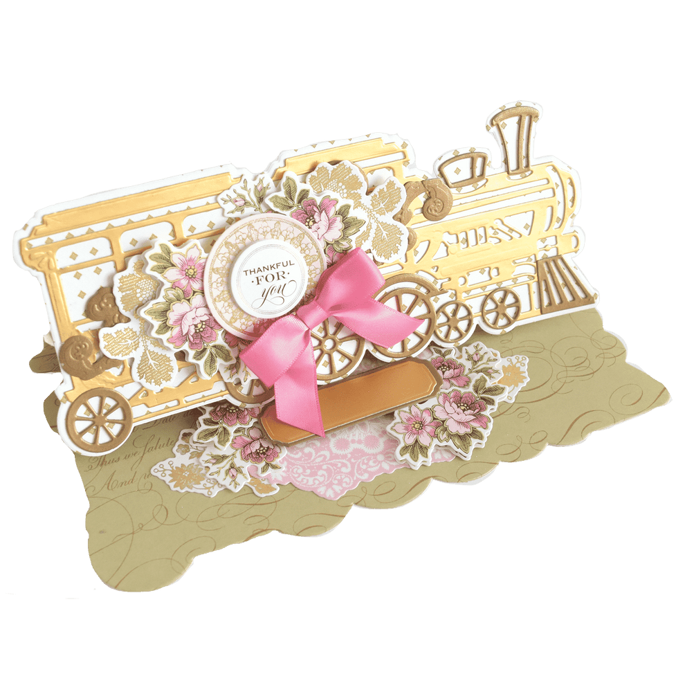 Antique Train Slimline Easel Card Dies – Anna Griffin Inc.